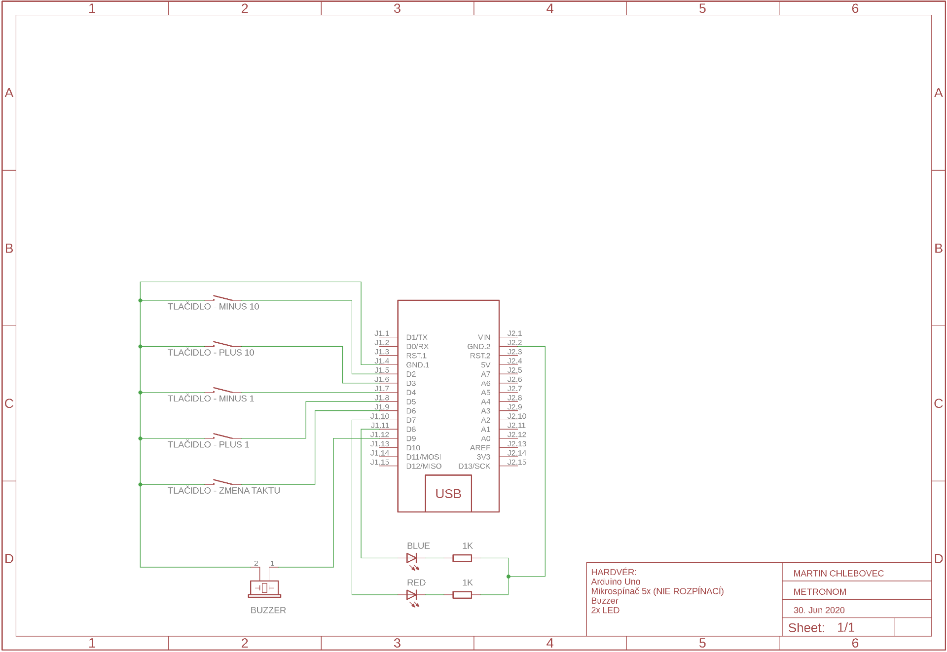 Digitálny Metronóm Arduino Arduino Esp8266 Esp32 Projekty