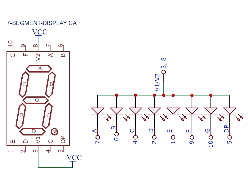 Hodiny - 74HC595 - 7-segmentový displej :: Arduino-esp8266-esp32-projekty