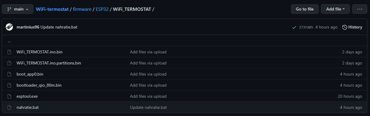 Podpora ESP32 do projektu WiFi termostat :: Arduino-esp8266-esp32-projekty